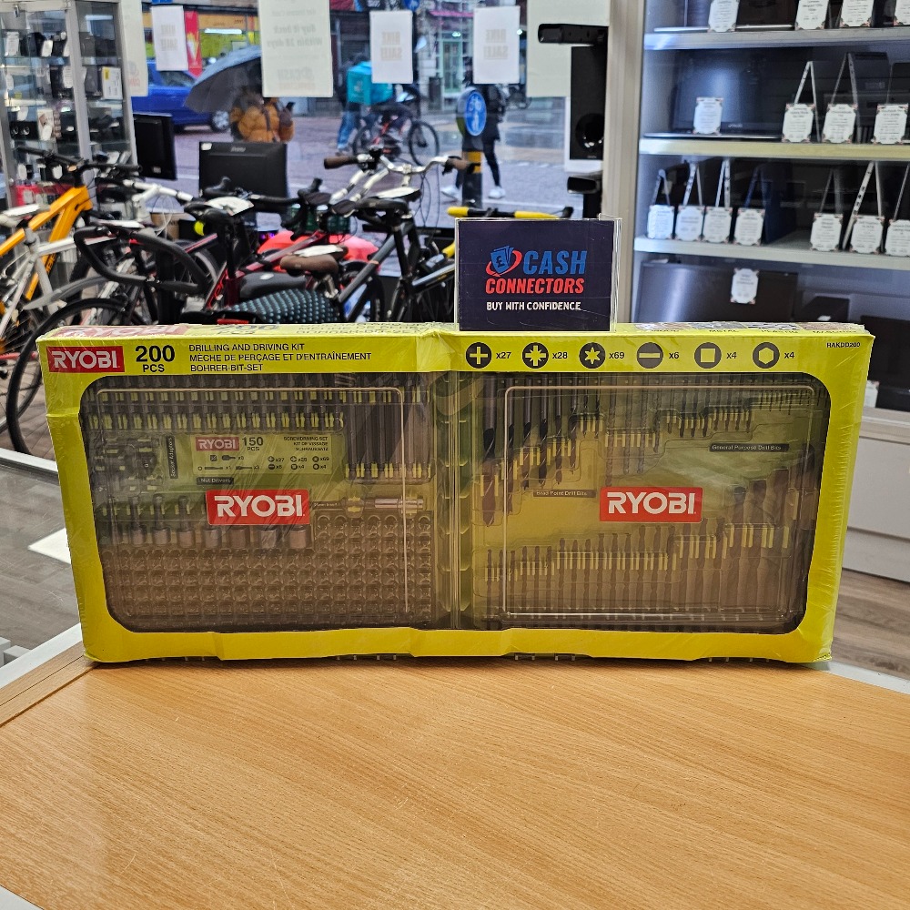 New Ryobi RAKDD200 Drilling and Driving Bit Set (200 piece) - Own4Less